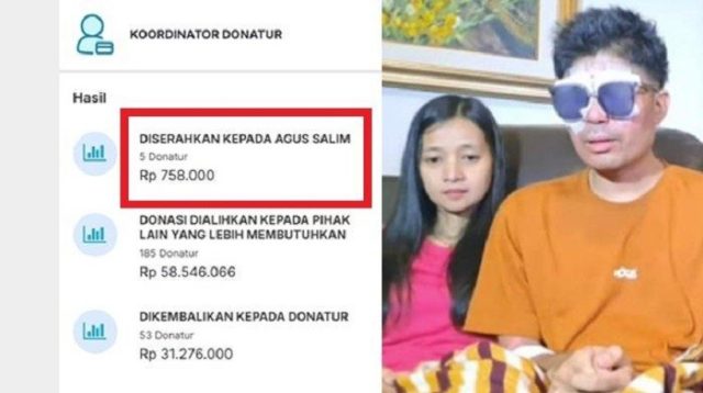 Agus Salim Kian Terjepit, Mayoritas Donatur Minta Uang Donasi Dialihkan ke Orang Lain - PATROLIPOST